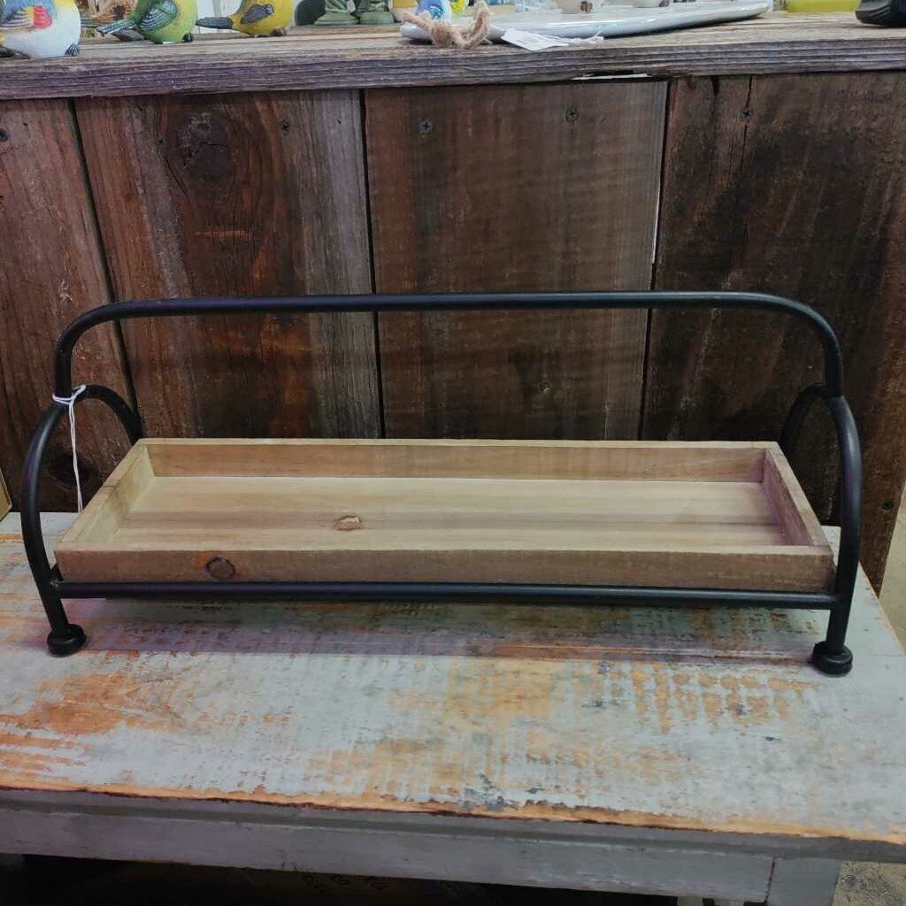 Metal Frame Wooden Trench Tray – Tona Transformations